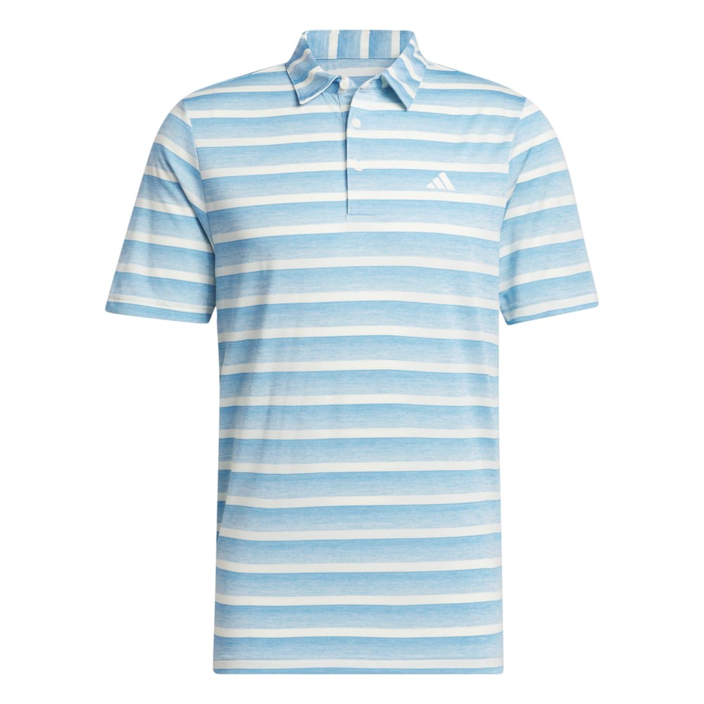 adidas 2 Colour Stripe LC Golf Polo Shirt - Semi Blue Burst - Andrew ...