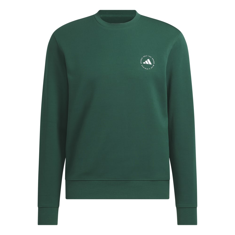 adidas Core Crew Golf Jumper - Green - Andrew Morris Golf