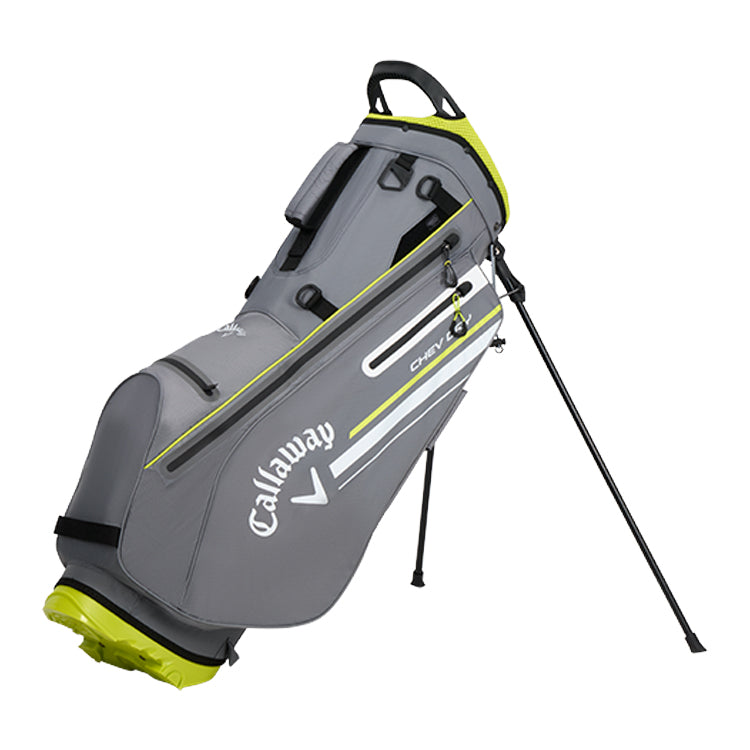 Callaway Chev Dry Golf Stand Bag - Charcoal/Fluorescent Yellow - Andrew ...