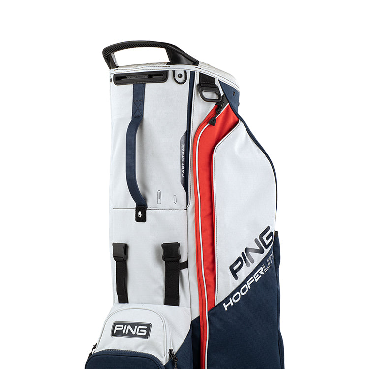 Ping Hoofer Lite Golf Stand Bag - Navy/Platinum/Red - Andrew Morris Golf