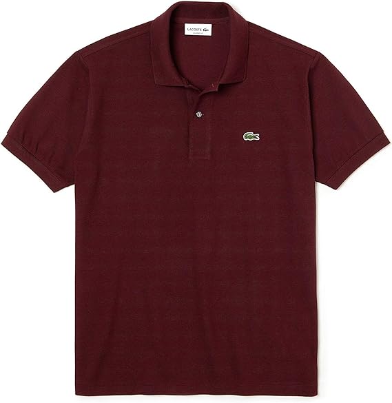 Lacoste Original Heathered Petit Piqué Cotton Golf Polo - Maroon ...