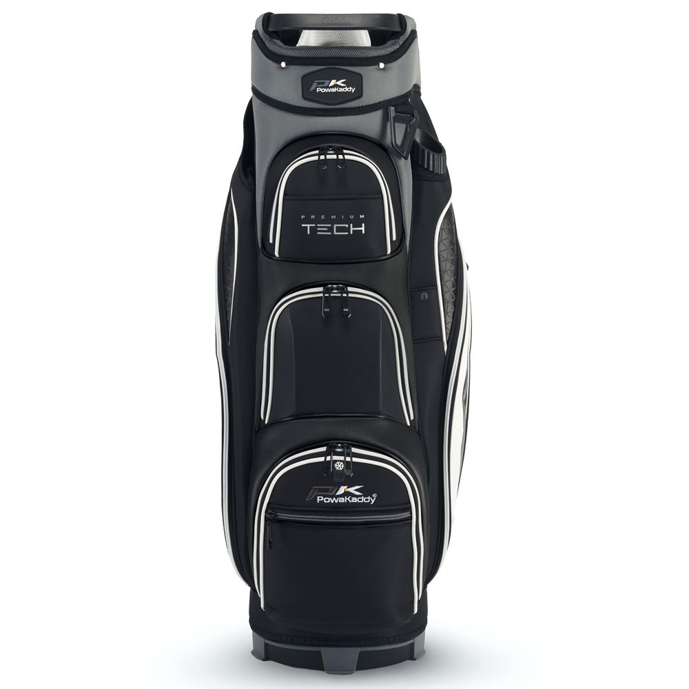 Powakaddy 2024 Premium Tech Golf Cart Bag - Gunmetal/Black/White ...