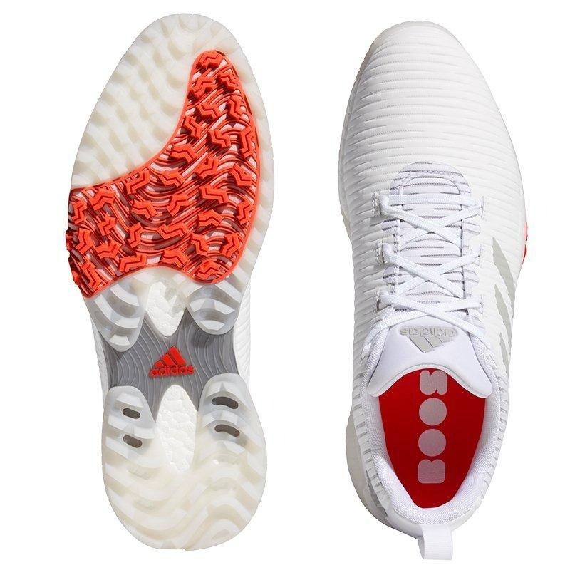 adidas Code Chaos Golf Shoes White/Red - Andrew Morris Golf