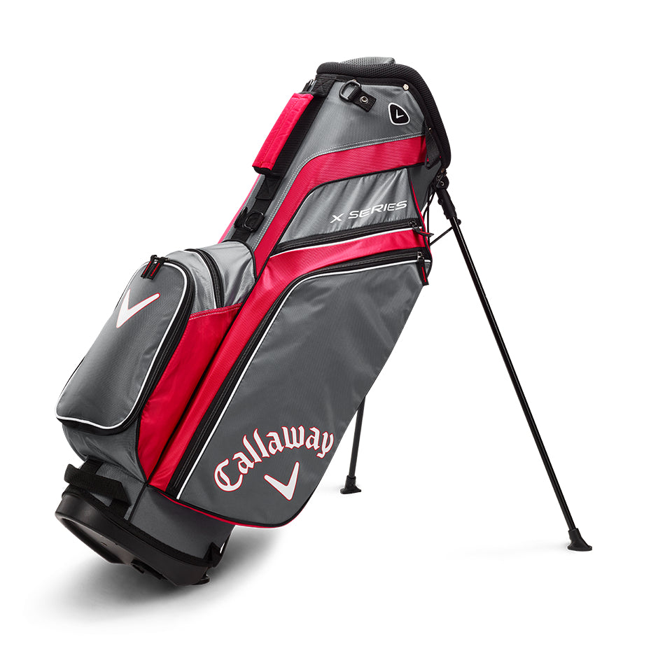 Callaway X Series Golf Stand Bag - Red/Titanium/White - Andrew Morris Golf